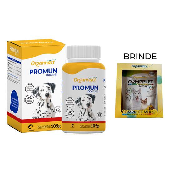 Promun Dog Tabs 105g 60 Comprimidos Suplemento Vitamínico - Organnact ...