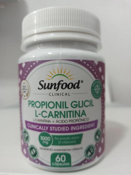 Propionil glicil l- carnitina 1000mg 60 capsulas sunfood u.s.a - L ...
