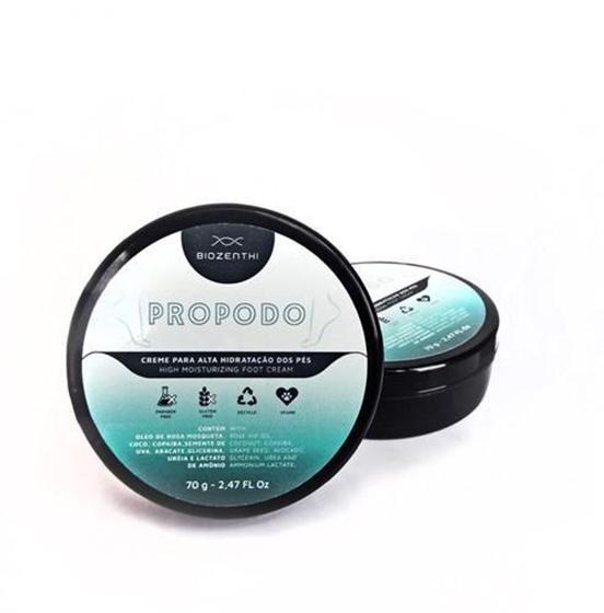 PROPODO Creme Altamente Hidratante para os Pés 70g - Natural - Vegano da BIOZENTHI - Hidratante ...