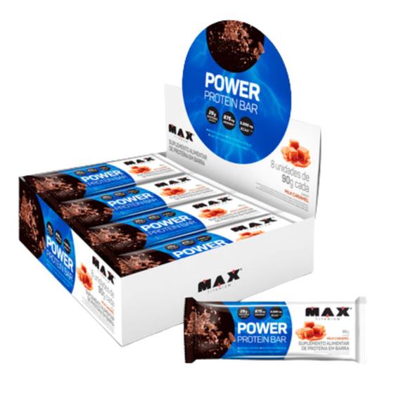 Protein bar max power max titanium 90g c/8 - Barra de Proteína ...