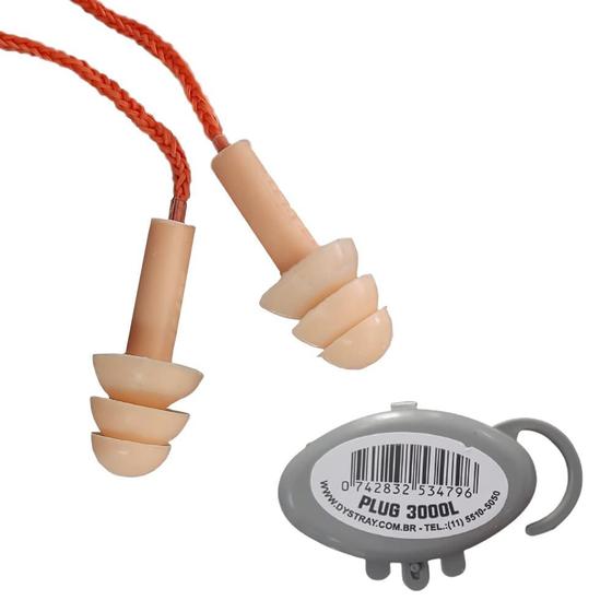 Protetor Auricular Plug 15 dB Protetor de Ouvido 3000L (CA 15485) - H4 ...
