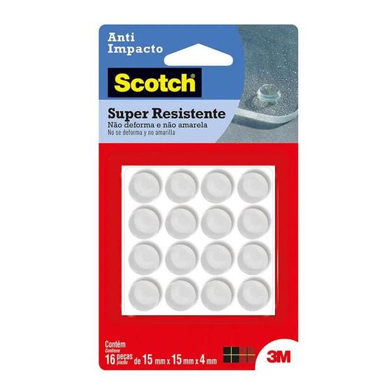 Protetor auto adesivo PU Scoth transparente redondo G 16 unidades 3M ...