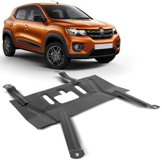 Protetor de Cárter Renault Kwid 2018 2019 2020 2021 Peito de Aço - Mega ...