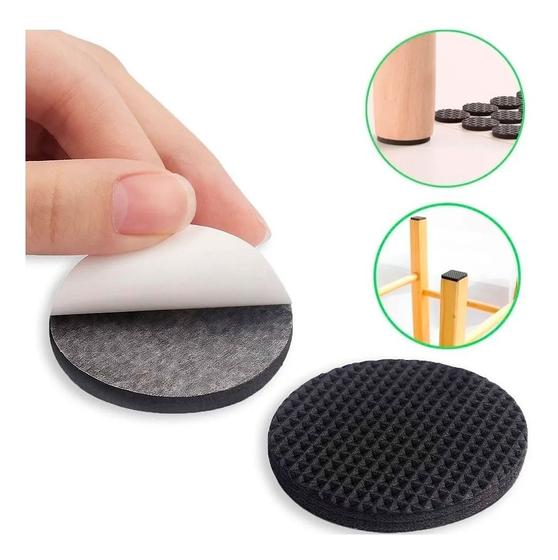 Protetor De Móveis Feltro Adesivo Pé Cadeira Mesa Eva 9 Unid ...