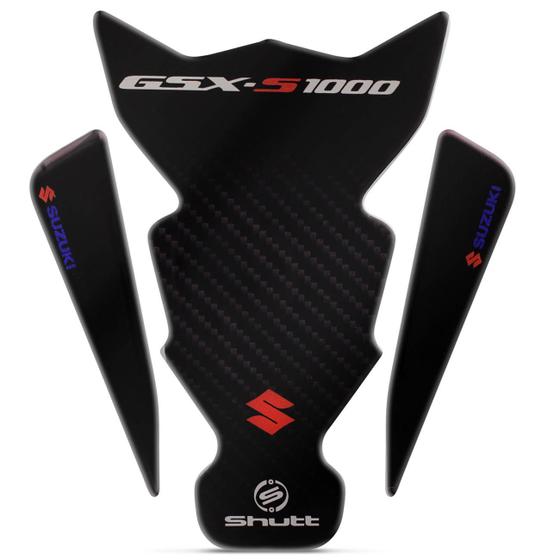 Protetor De Tanque Resinado Suzuki GSX S1000 Carbono Tank Pad Shutt ...