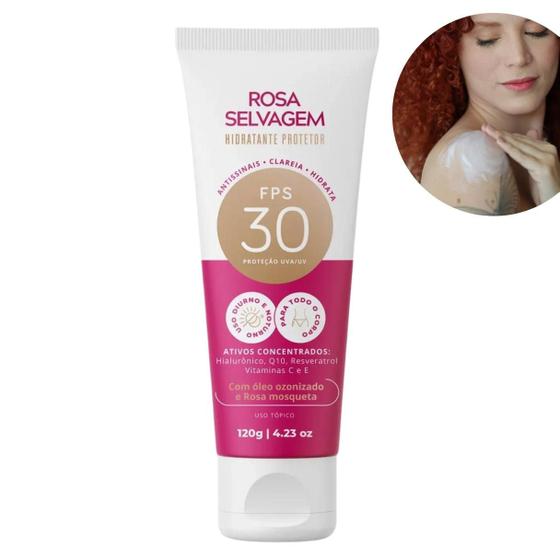 Protetor Filtro Solar Facial Corporal Ozônio Clareador 30 Fps Rosa ...