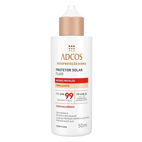 Protetor Solar Adcos - Fluid Máxima Proteção FPS 99 Tonalizante ...
