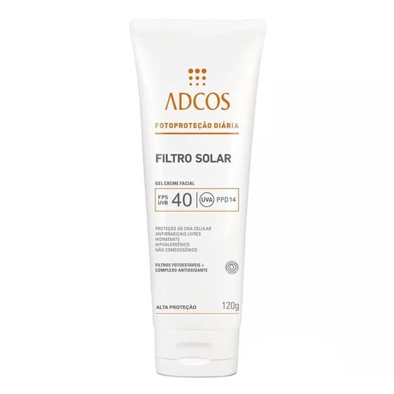 Protetor Solar Adcos FPS 40 Gel Creme 120g - Protetor Solar ...