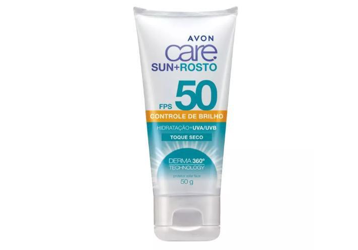 Protetor Solar Avon Care Rosto Controle de Brilho FPS 50 - 40g ...
