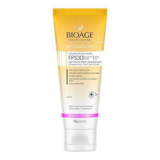 Protetor Solar Bio-sun Protect Fps30 Incolor 45g - Bioage - Protetor ...