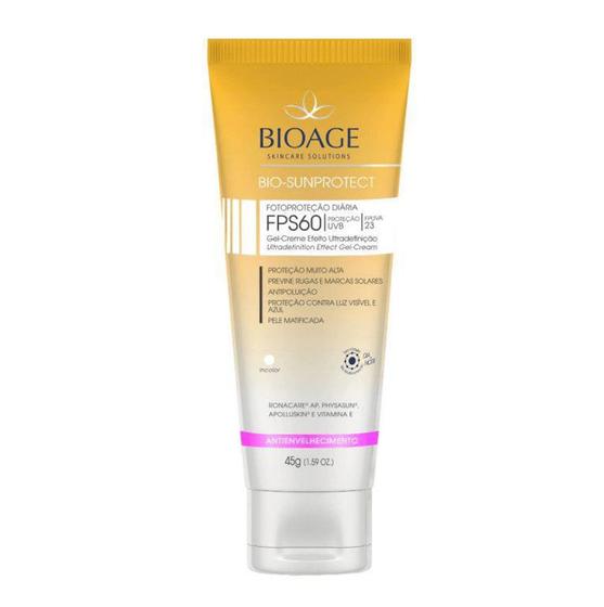 Protetor Solar Bioage Bio Sun Protect Incolor FPS 60 - Protetor Solar ...