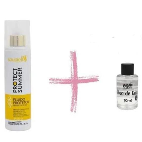 Protetor Solar Capilar Protect Summer 200ml Souple Liss + Reparador ...