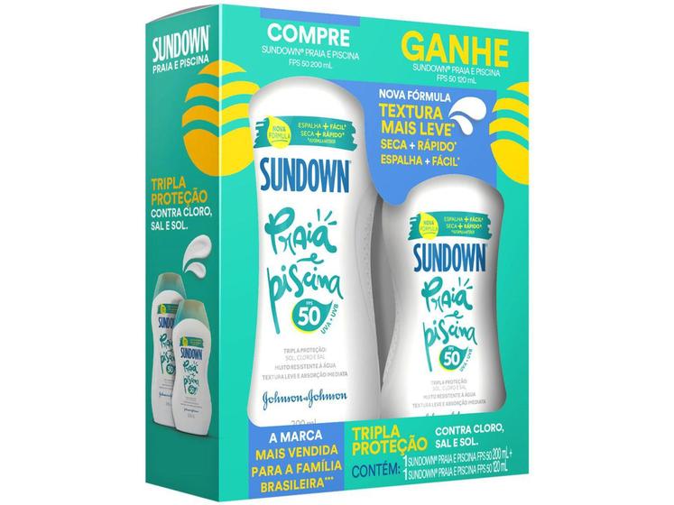 Protetor Solar Corporal Sundown FPS 50 - Praia e Piscina 2 Unidades ...