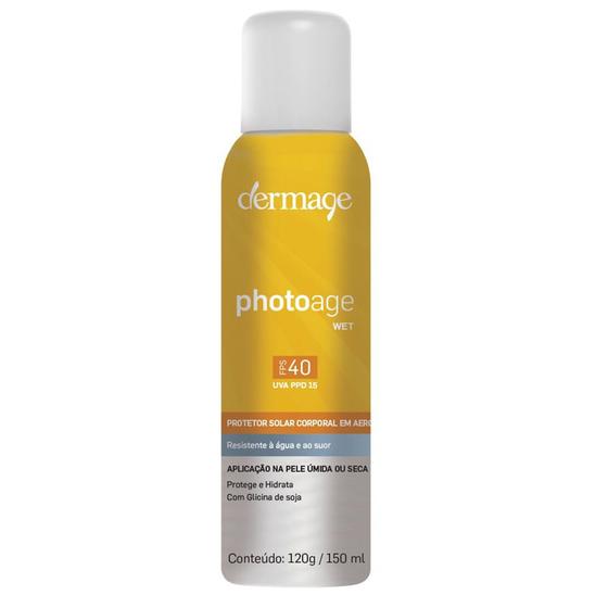 Protetor Solar Dermage Photoage Wet 120gr Fps40 Aerosol - Protetor ...
