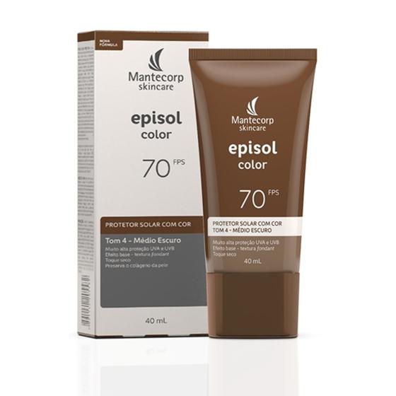 Protetor Solar Episol Color Tom 4 Medio Escuro Fps 70 40ML - Protetor ...