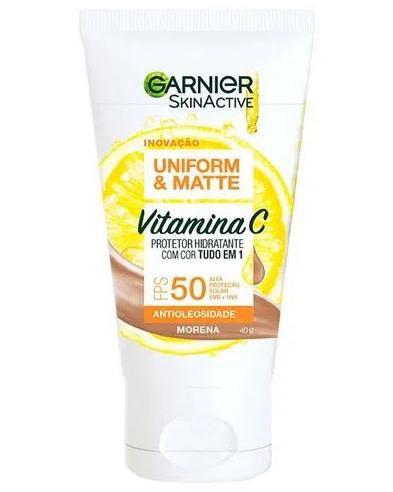 Protetor Solar Facial Garnier Skin Active Uniform & Matte com Vitamina ...
