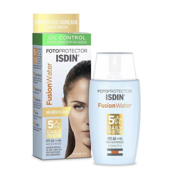 Protetor Solar Facial ISDIN Fusion Water FPS 60 sem cor 50ml - Protetor Solar Facial - Magazine ...