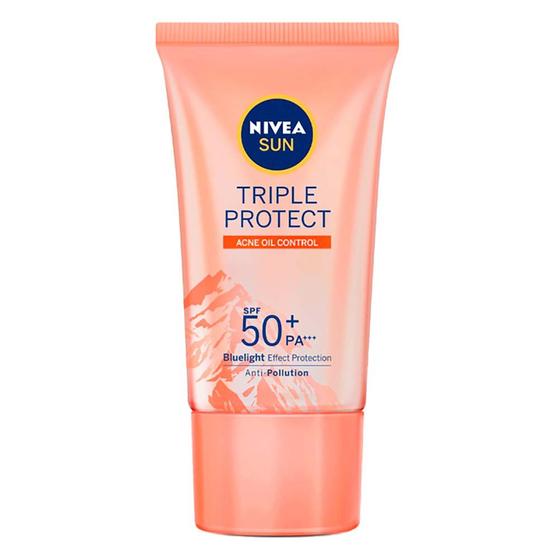 Protetor Solar Facial Nívea Sun Triple Protect Antiacne FPS50 - Nivea ...