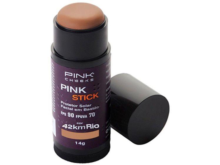 Protetor Solar Facial Pink Cheeks FPS 90 com Cor - Natural Pink Stick ...
