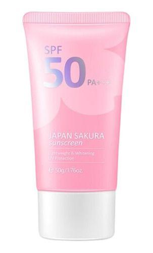Protetor Solar Facial Spf 50 Pa+++ Sakura Japan Laikou 50g - Protetor Solar Facial - Magazine Luiza