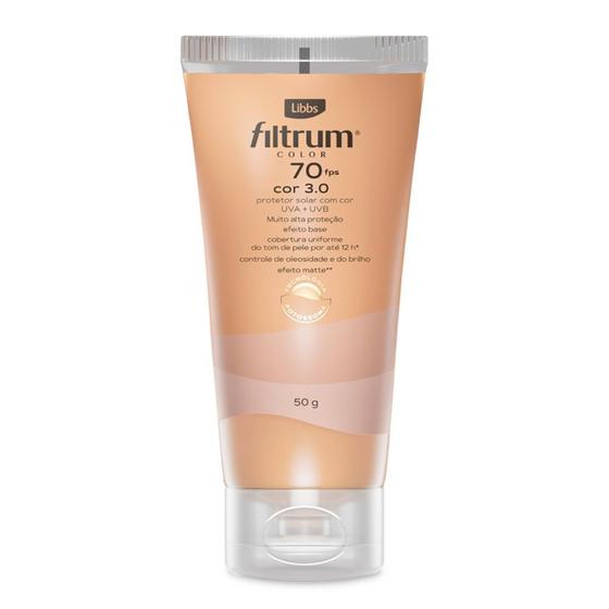Protetor Solar Filtrum Color FPS 70 Cor 3.0 50g - Filtrum HT - Protetor ...