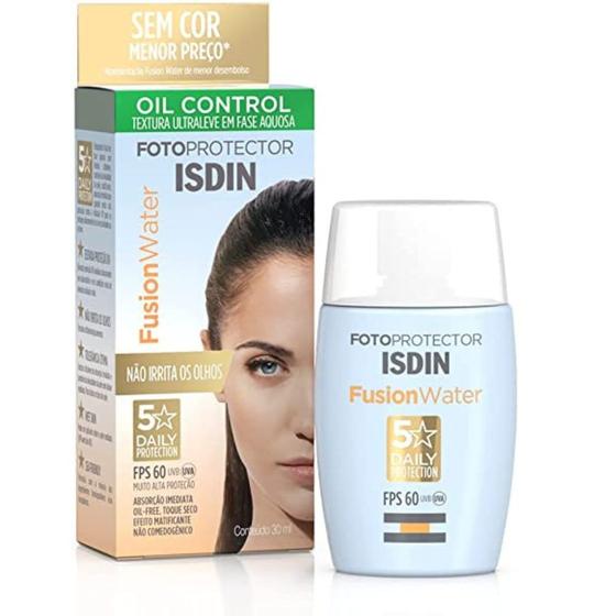 Protetor Solar FotoProtector Fusion Water FPS 60 Isdin 30 ML - Protetor Solar Facial - Magazine ...