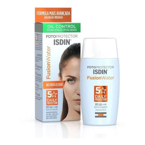 Protetor Solar FotoProtector Fusion Water FPS 60 Isdin 50ML - Protetor Solar Facial ...