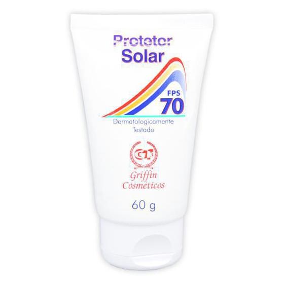 Protetor Solar Fps 70 Griffin Cosméticos 60G - Cuidados com o Corpo ...