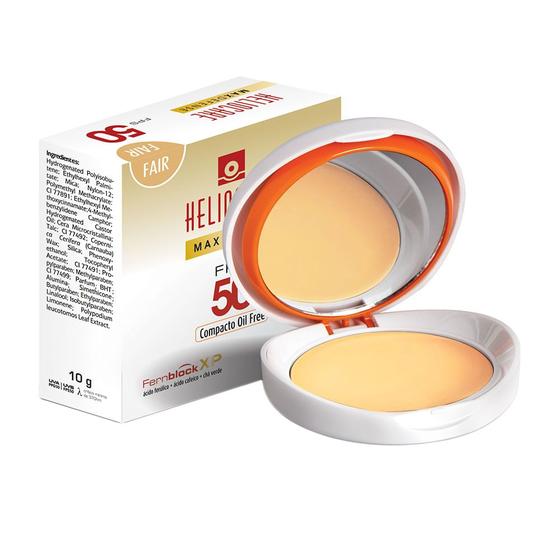 Protetor Solar Heliocare Max Defense Compacto Fair FPS 50 Base Compacta ...