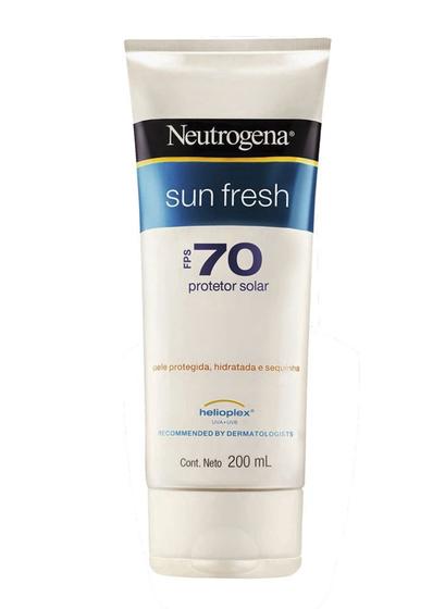 Protetor Solar Neutrogena Sun Fresh FPS70 200ml - Protetor Solar ...