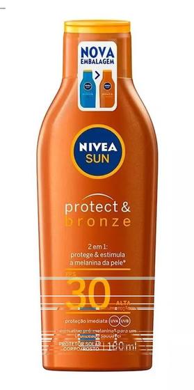 Protetor Solar Nivea Sun Protect & Bronze FPS 30 100ml - Protetor Solar ...