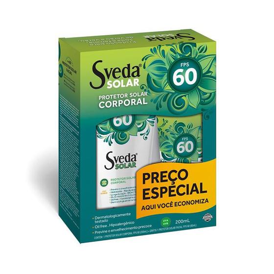 Protetor Solar Sveda FPS60 200ml + Protetor Solar FPS60 60ml - Protetor ...