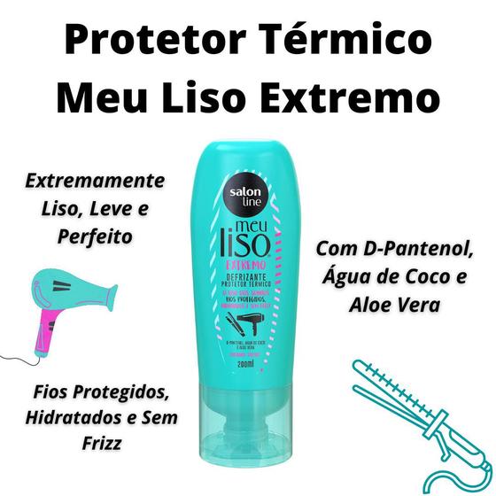 Protetor Térmico Meu Liso Extremo Salon Line 200ML - Protetor Térmico ...