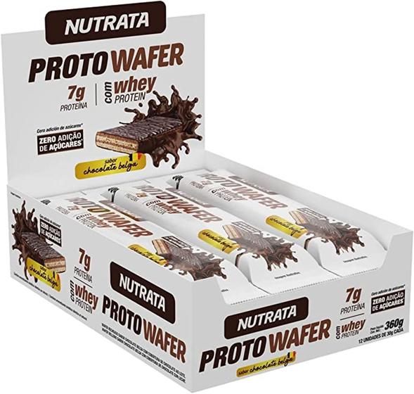Proto Wafer - 12 Unidades De 30g Havanna - Nutrata - Barra de Proteína ...