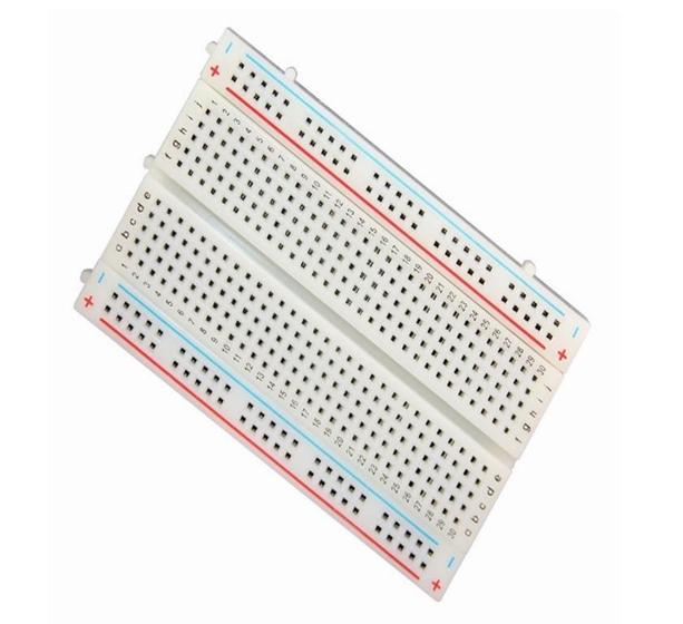 Protoboard Breadboard 400 Pontos Furos Pinos - Robomix - Protoboard ...