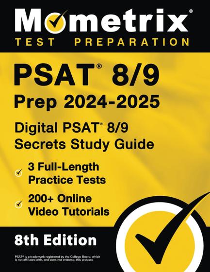 PSAT 8/9 Prep 2024-2025 Mometrix: 3 Testes Práticos e Guia de Estudo ...