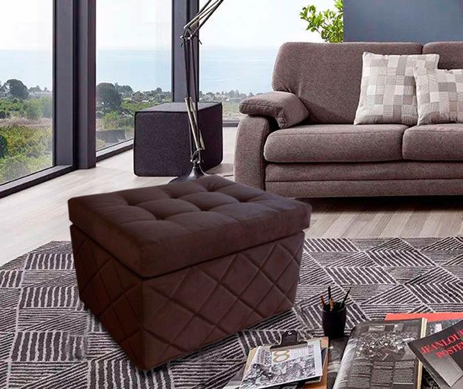 Puf Cama PC01_MA 04 que se Transforma em Sofá Cama Resistente e Confortável em SUED - Casa Selu ...