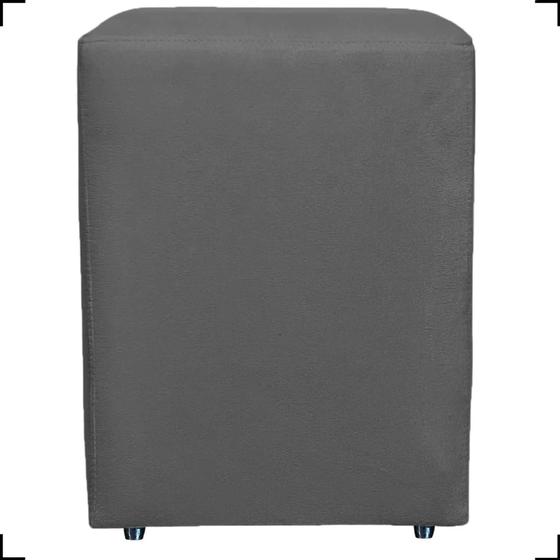 Puf, Puff para Sala, Quarto Quadrado, Dado Suede 42 Cm AlturaToninho ...