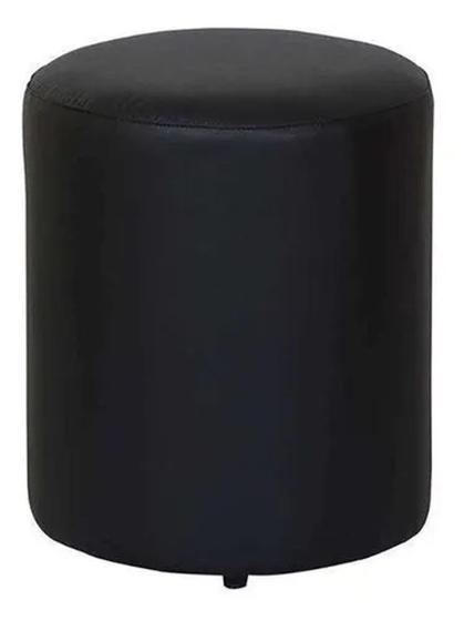 Pufe de Couro Redondo 30x20 Puff C Enchimento - REDESUL - Puffs ...