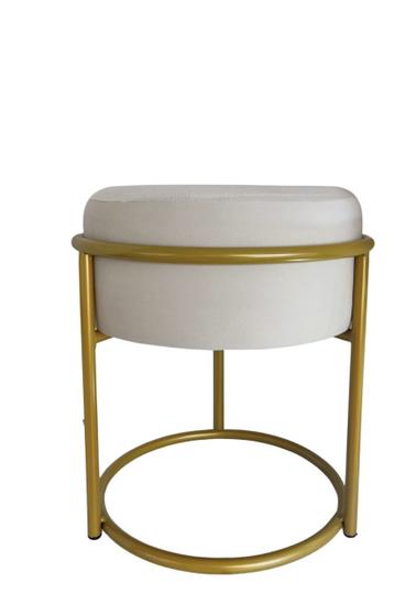 Puff Banqueta Sentar, Decoração Sala, Puff Redondo Ferro Atena ...