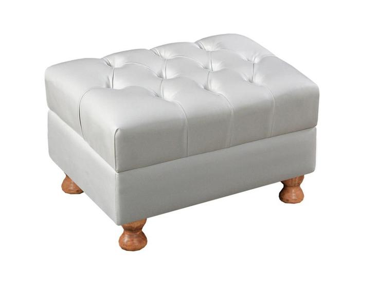 Puff Chesterfield Luis XV Pufe Vintage Banqueta Botonê - Bella Decor ...