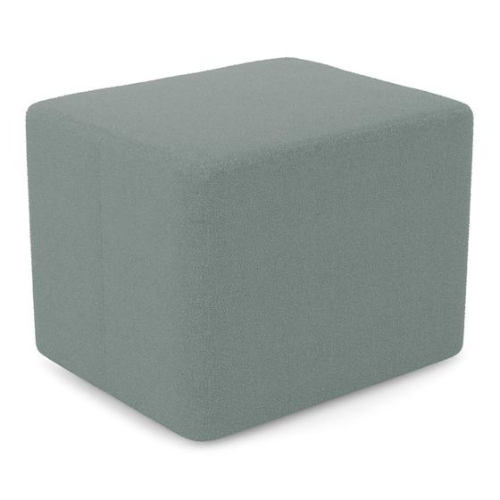 Puff Decorativo Living Yumi Retangular 60cm Bouclê Verde Menta - Desk ...
