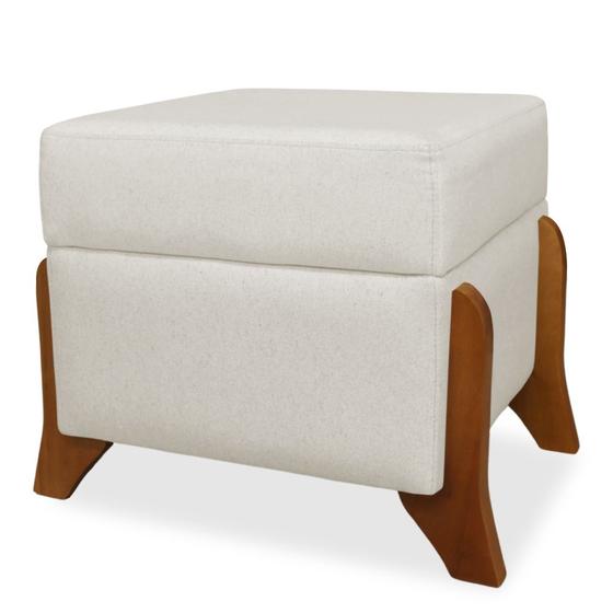 Puff Decorativo Micaela Linho Cru - Decorar Estofados - Puffs ...