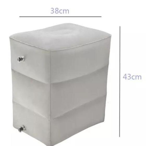 Puff Inflável Para Avião Ajustável Apoio Para Pés Com Bomba - Dolce ...