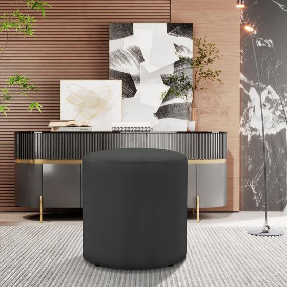 Puff Moderno Luxo Viena Decorativo Banco Closet Sala Hall Quarto ...