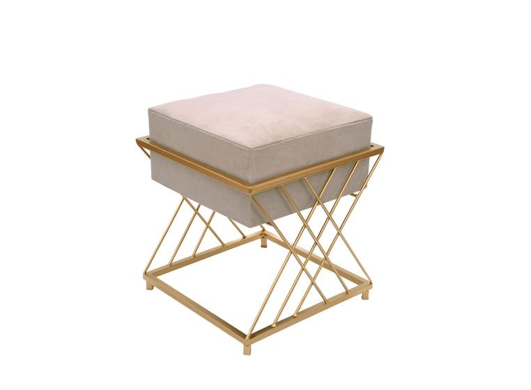 Puff Moderno Quadrado de Ferro, Sentar ou decorativo - Juliartes ...