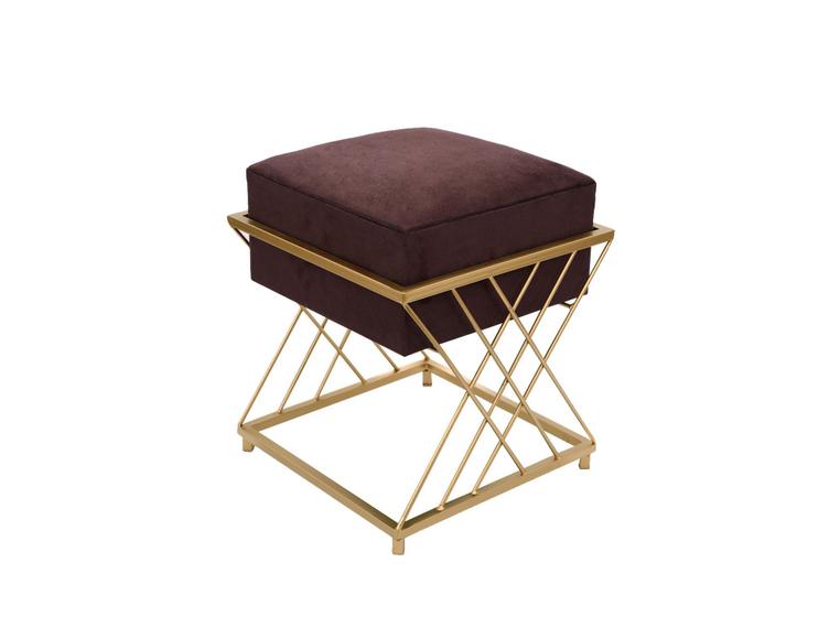Puff Moderno Quadrado de Ferro, Sentar ou decorativo - Juliartes - Puff ...