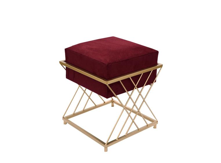Puff Moderno Quadrado de Ferro, Sentar ou decorativo - Juliartes - Puff ...