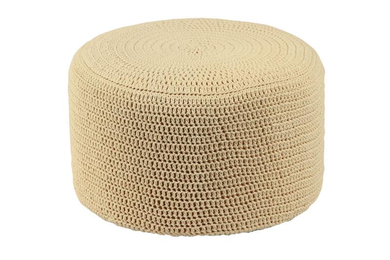 Puff Pastilha Crochê Cru - STAY PUFF - Puffs - Magazine Luiza