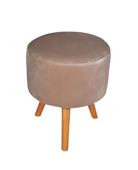 Puff Pé Palito Bege - Leo Puff's Decor - Puffs - Magazine Luiza